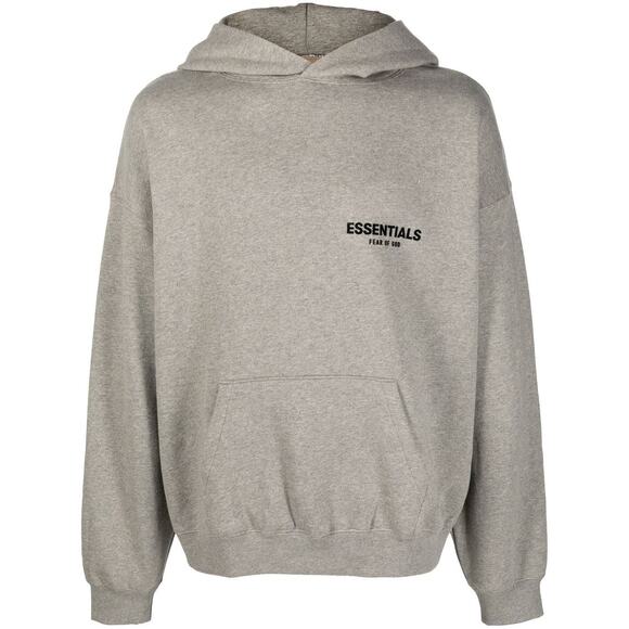 Fear of God | Shirts | New Fear Of God Essentials Logo Pullover Hoodie Heathergrey Large | Poshmark